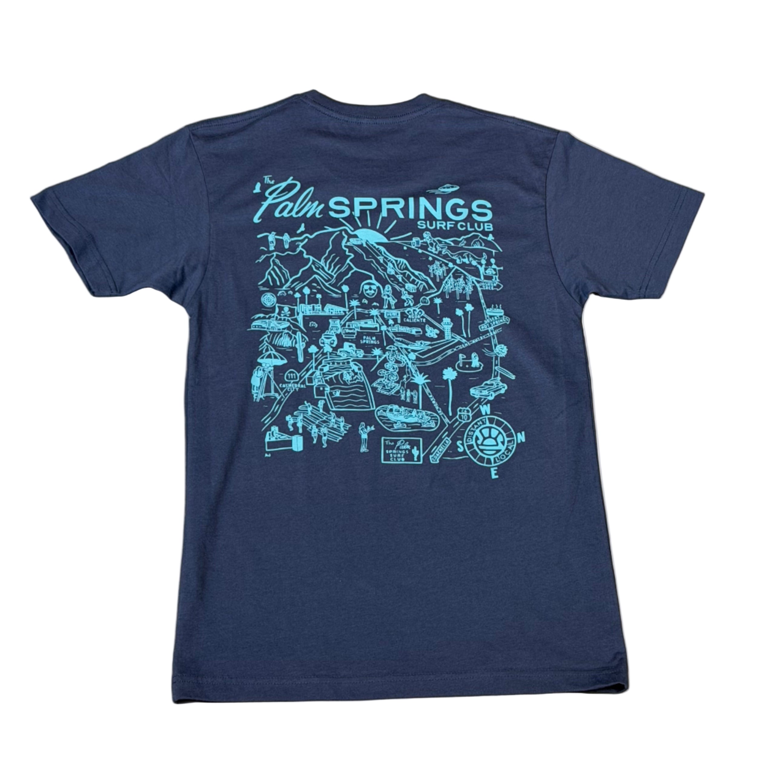 PALM SPRINGS MAP TEE – Palm Springs Surf Club